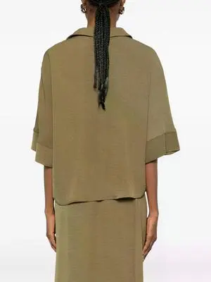 PHILIA LOFT Collared V-neck Blouse