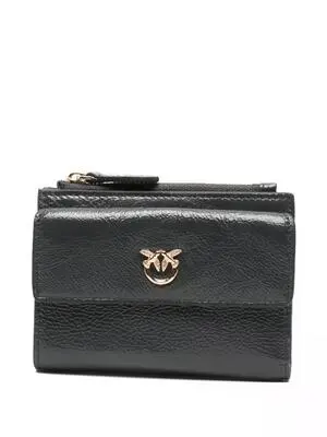 Pinko Love Birds Leather Wallet Grey