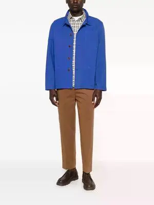 USKEES Patch-pocket Shirt Jacket - Blue