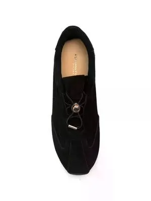 ADRIANNA FERETTI Suede Lace-up Sneakers - Black