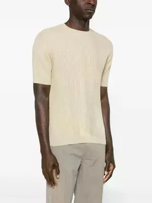 Emporio Armani Knitted Short-sleeve Sweater