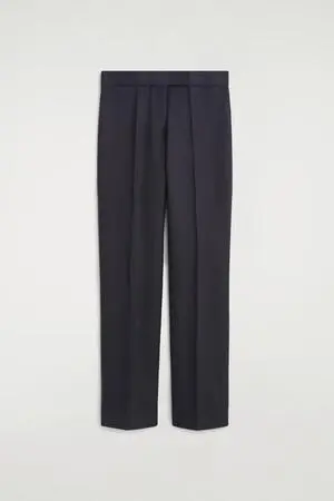 Cos COS Tailored Wool Straight-Leg Pants Blue