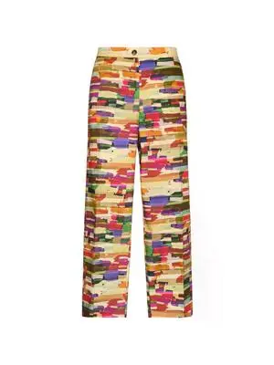 ELENA MIRÒ Printed Cropped Trousers