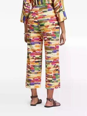 ELENA MIRÒ Printed Cropped Trousers