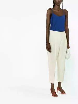 Max Mara Sleeveless Silk Top - Blue