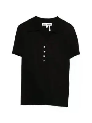 Dkny Buttoned Knit Top