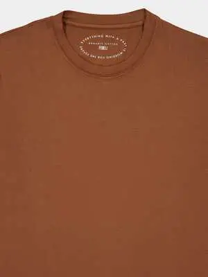 Fedeli Sienna Knitted Cotton T-shirt - Brown