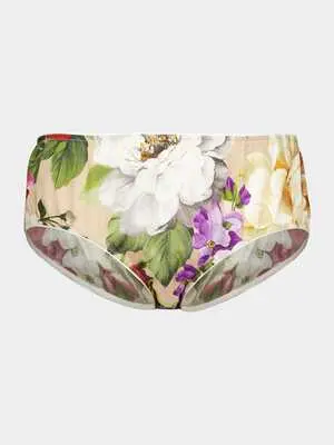 Dolce & Gabbana Floral Silk Briefs - Multicolour