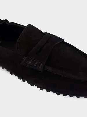 Officine Creative Travis 001 Suede Loafers - Black