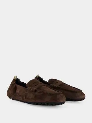 Officine Creative Travis 001 Suede Loafers - Brown