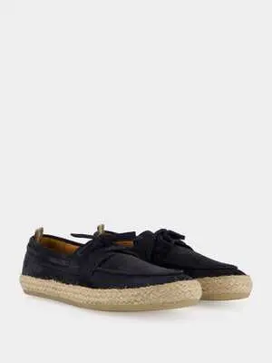 Officine Creative Bowline 005 Suede Espadrilles - Blue