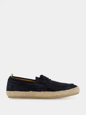 Officine Creative Bowline 005 Suede Espadrilles - Blue