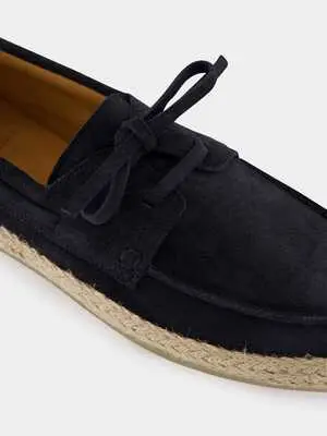 Officine Creative Bowline 005 Suede Espadrilles - Blue