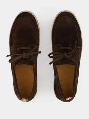 Officine Creative Bowline 005 Suede Espadrilles - Brown