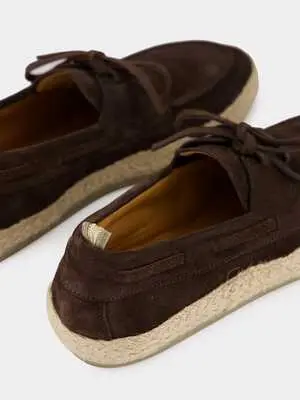 Officine Creative Bowline 005 Suede Espadrilles - Brown