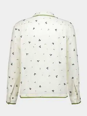 BODE White Blackberry Patch Long Sleeve Shirt - Multicolour