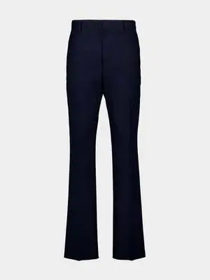 FERRAGAMO Cotton Canvas Trousers - Blue