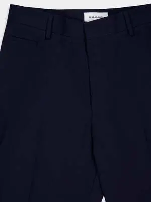 FERRAGAMO Cotton Canvas Trousers