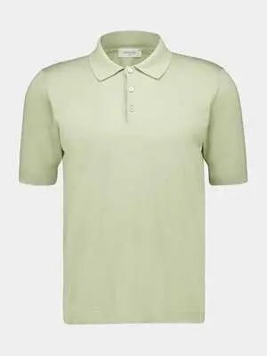 PIACENZA CASHMERE 1733 Light Silk And Cotton Polo Shirt - Green