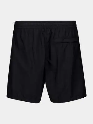 Stone Island Brushed Nylon Swim Trunks - Black