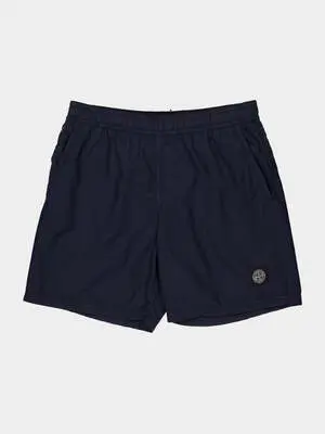Stone Island Brushed Nylon Swim Trunks - Blue