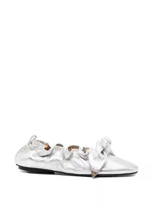 Toga Silver Tone Flats For Women