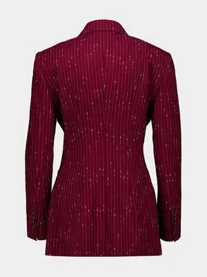 Dolce & Gabbana Pinstriped Double-breasted Jacket - Red