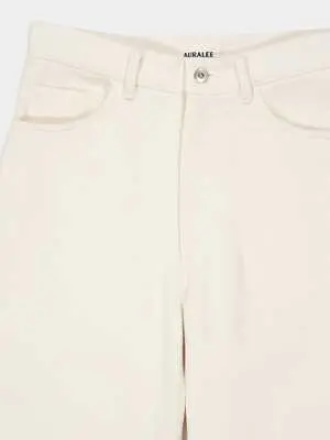 Auralee Silk Nep Denim Wide Pants