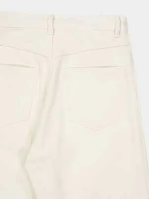 Auralee Silk Nep Denim Wide Pants