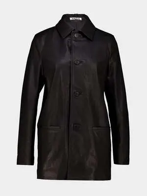 Men's Black Leather Coats