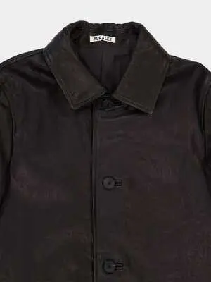 Auralee Textured Lamb Leather Blouson