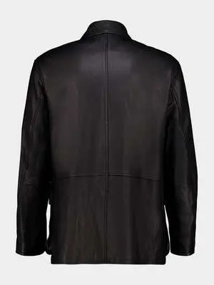 Auralee Textured Lamb Leather Blouson