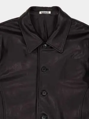 Auralee Textured Lamb Leather Blouson