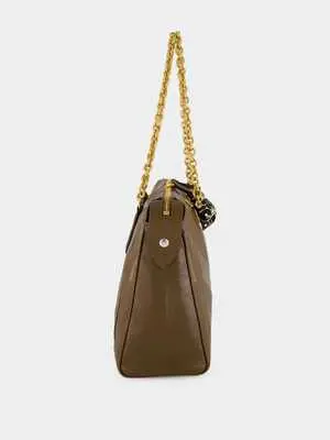 Valentino Garavani Nappa Leather Panthea Shoulder Bag - Brown
