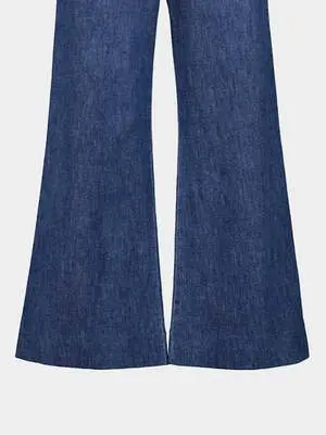 Valentino Garavani Chambray Flared Denim Pants