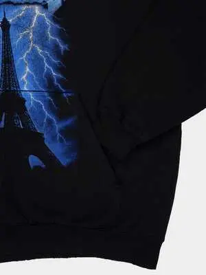 Balenciaga Paris Thunderstorm Cotton Sweatshirt