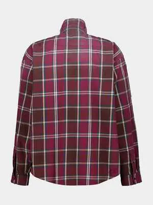 Balenciaga Checked Zip-up Shirt