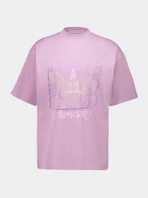 Balenciaga Old Graphic Cotton T-shirt - Pink