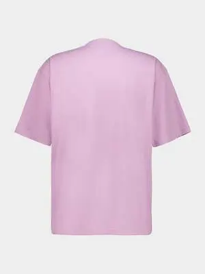 Balenciaga Old Graphic Cotton T-shirt - Pink