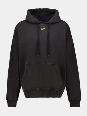 Off-White Fallen Caravaggio Cotton Hooded Sweatshirt