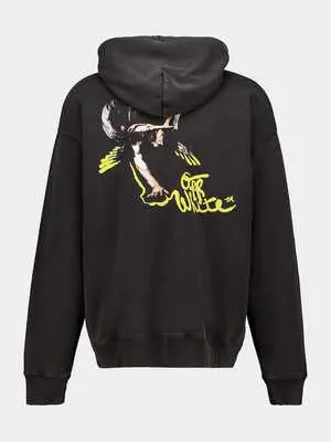 Off-White Fallen Caravaggio Cotton Hooded Sweatshirt