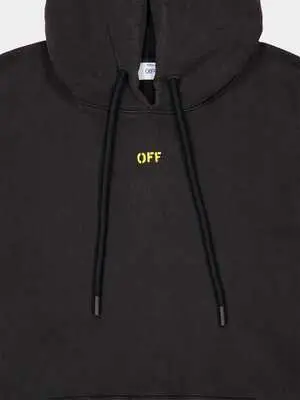 Off-White Fallen Caravaggio Cotton Hooded Sweatshirt
