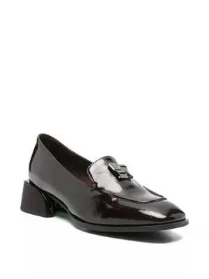 LINDA BAUMANN Patent-leather Loafers - Brown