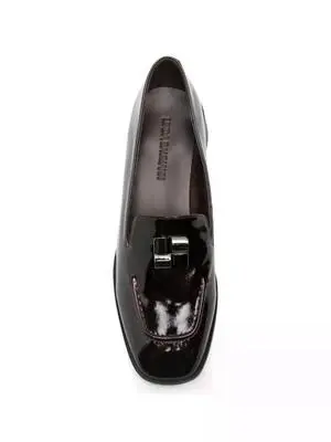 LINDA BAUMANN Patent-leather Loafers - Brown