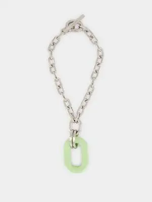 Rabanne Xl Link Necklace - Green