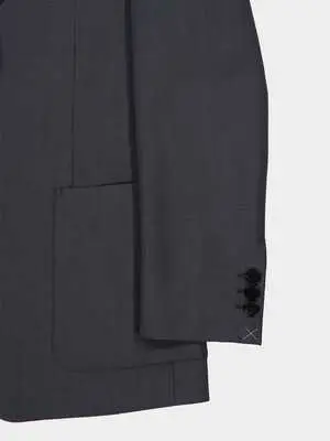 Versace Wool-mohair Blend Single-breasted Blazer With Contrast Panels