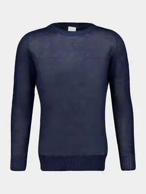 120% Lino Linen Knitwear - Blue