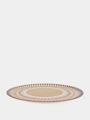 La DoubleJ Solid Printed Wooden Tray Large - Multicolour