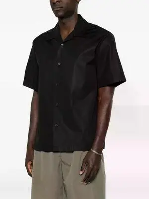 JIL SANDER Buttoned Short-sleeve Shirt - Black