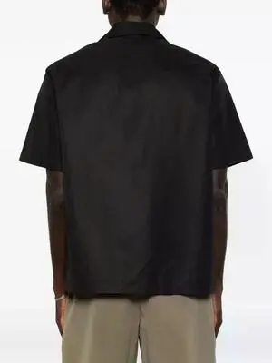 JIL SANDER Buttoned Short-sleeve Shirt - Black